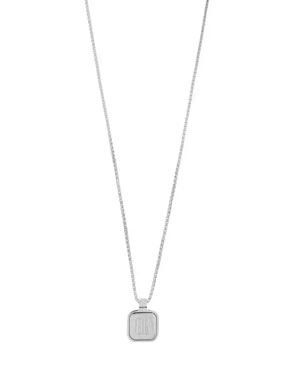 Balenciaga Square Pendant Necklace