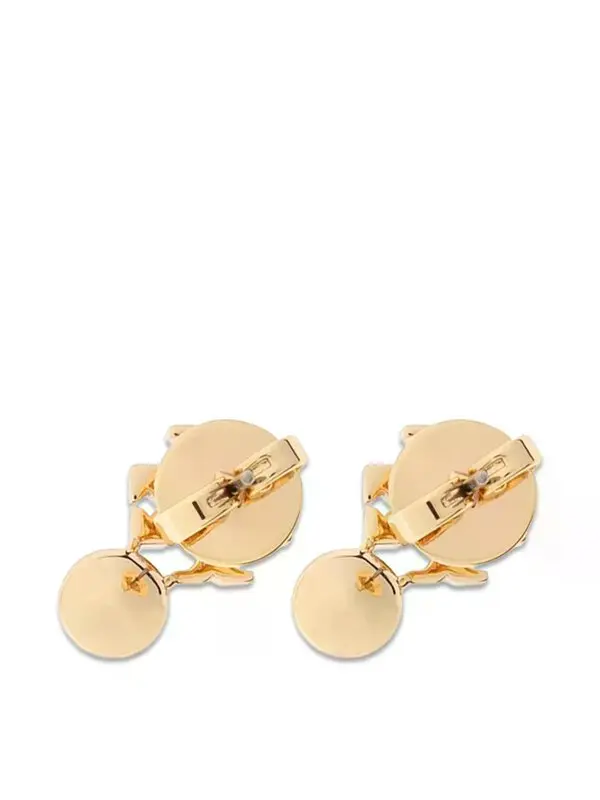 Tory Burch Moondance Double T Pearl Earrings