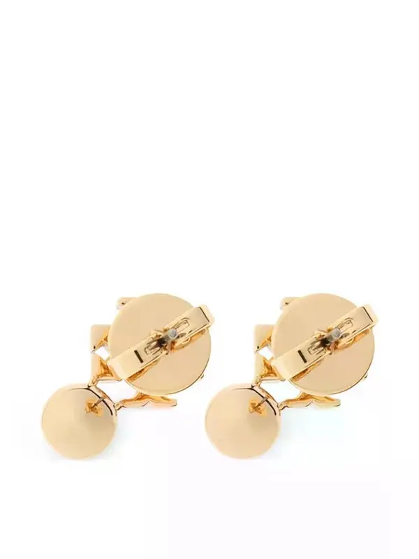 Tory Burch Moondance Double T Pearl Earrings