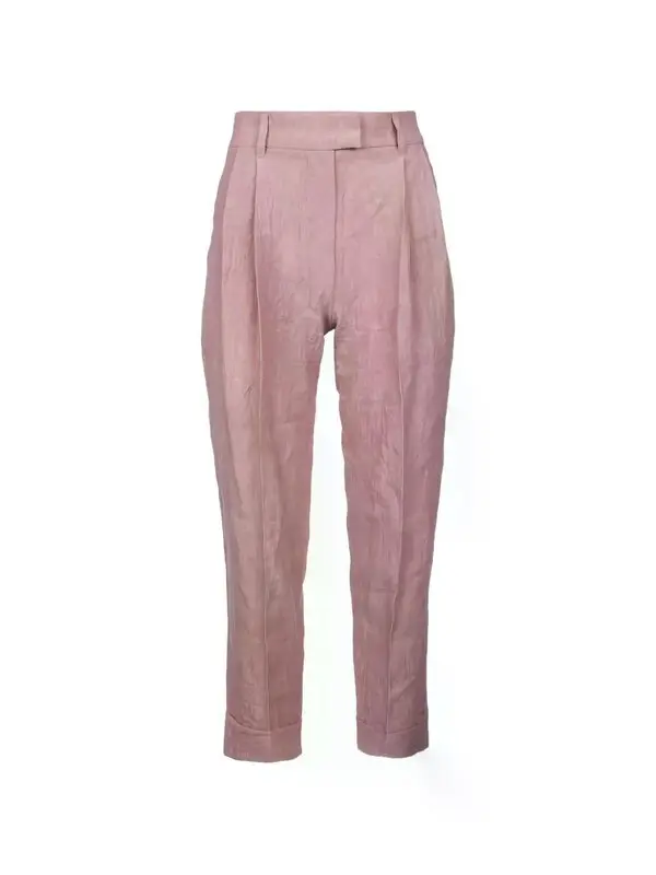 Brunello Cucinelli Linen Pleated Trousers
