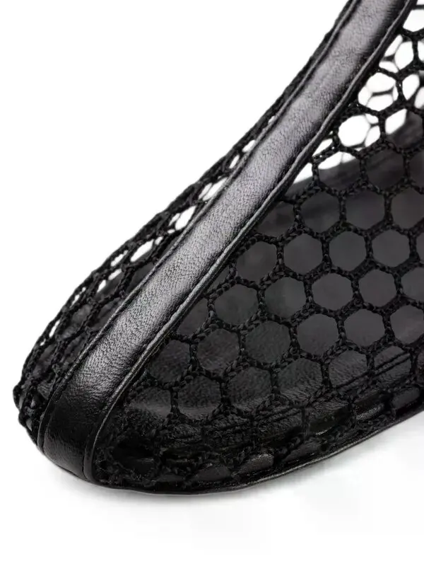 SOULIERS MARTINEZ Mesh Panel Almond Toe Ankle Boots