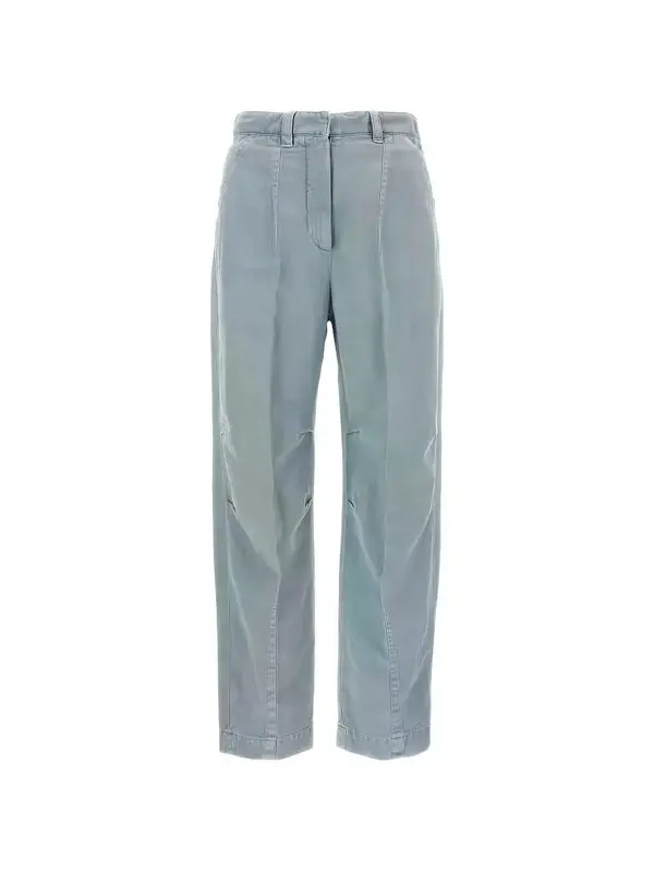 Brunello Cucinelli Powder Cropped Trousers - Blue