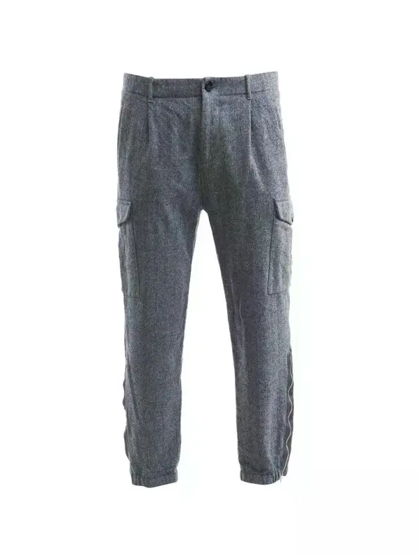 Brunello Cucinelli Wool Cargo Pants - Grey