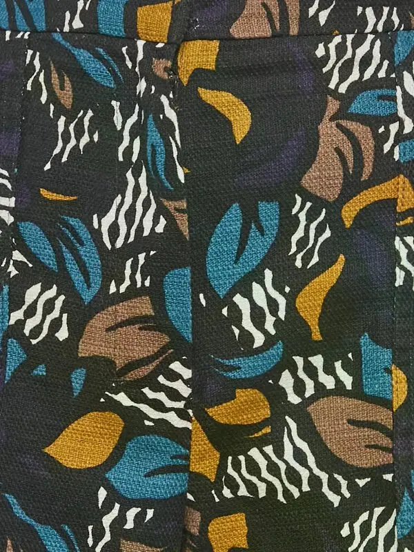 Max Mara Floral Print Wide-leg Trousers