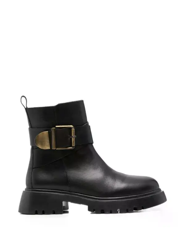 SERGIO MORETTI FIRENZE Buckle-strap Ankle Boots