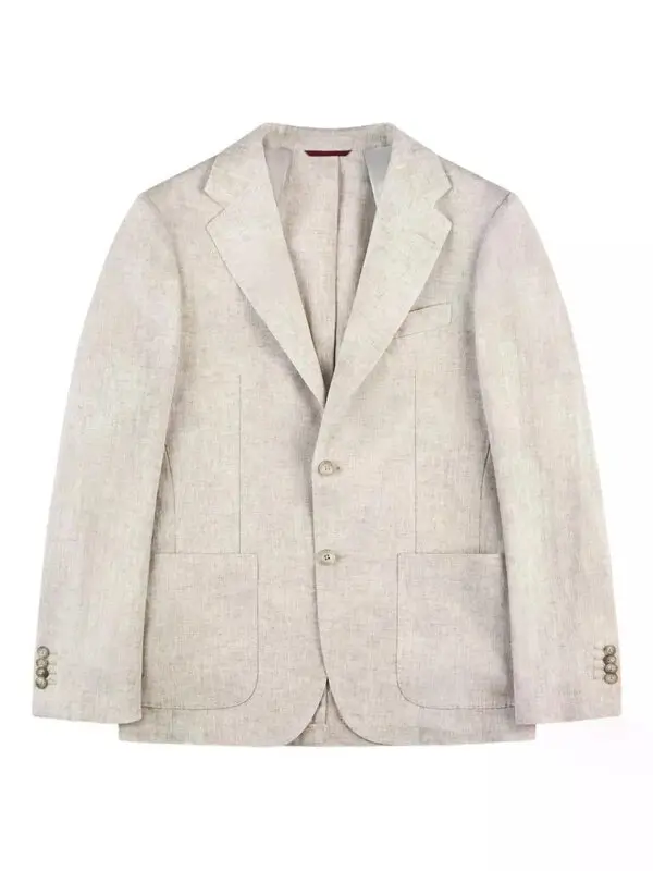 FAY Linen Patch-pocket Jacket