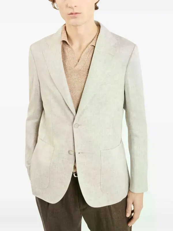 FAY Linen Patch-pocket Jacket