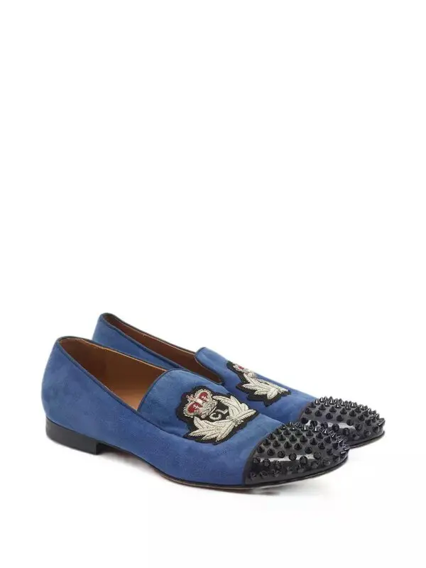 CHRISTIAN LOUBOUTIN Harvanana Spike-detail Slippers