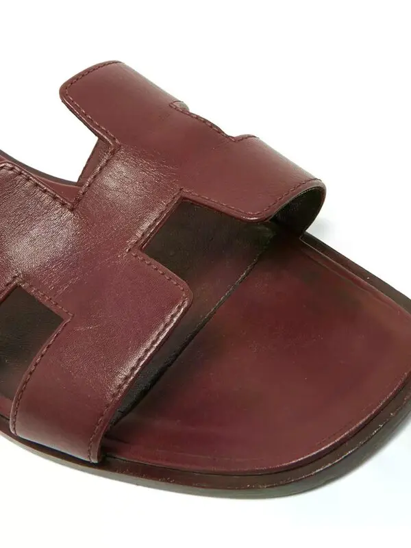 Hermès Oran Leather Slides
