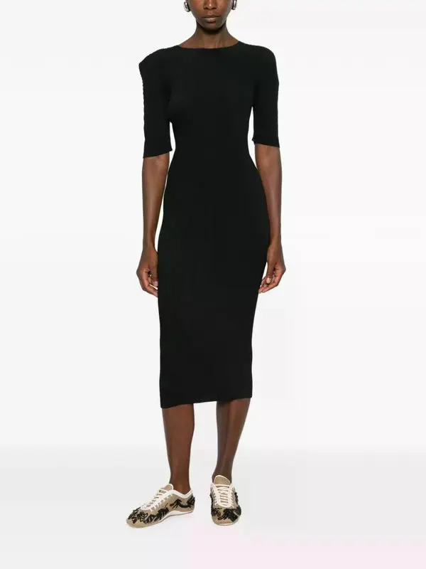 Issey Miyake Pleated Midi Dress