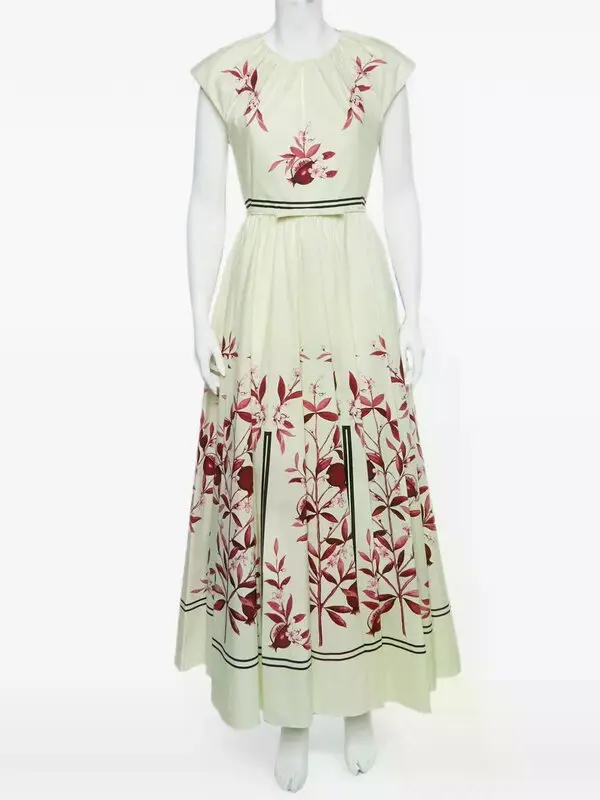 Giambattista Valli Floral Print Flared Maxi Dress