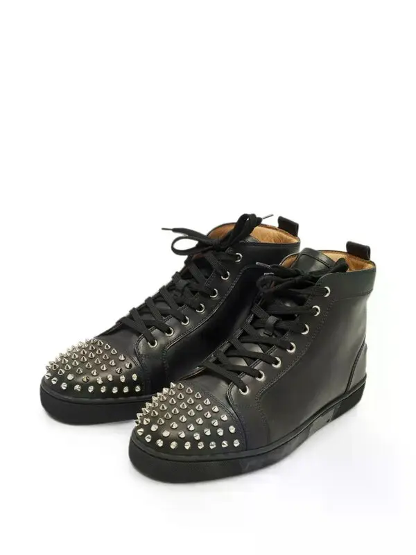 CHRISTIAN LOUBOUTIN Lou Spikes High-top Sneakers - Black