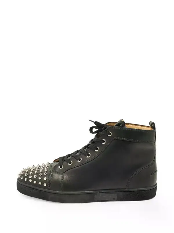 CHRISTIAN LOUBOUTIN Lou Spikes High-top Sneakers - Black