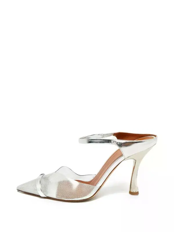 MALONE SOULIERS Iona Pointed-toe Mules - Silver