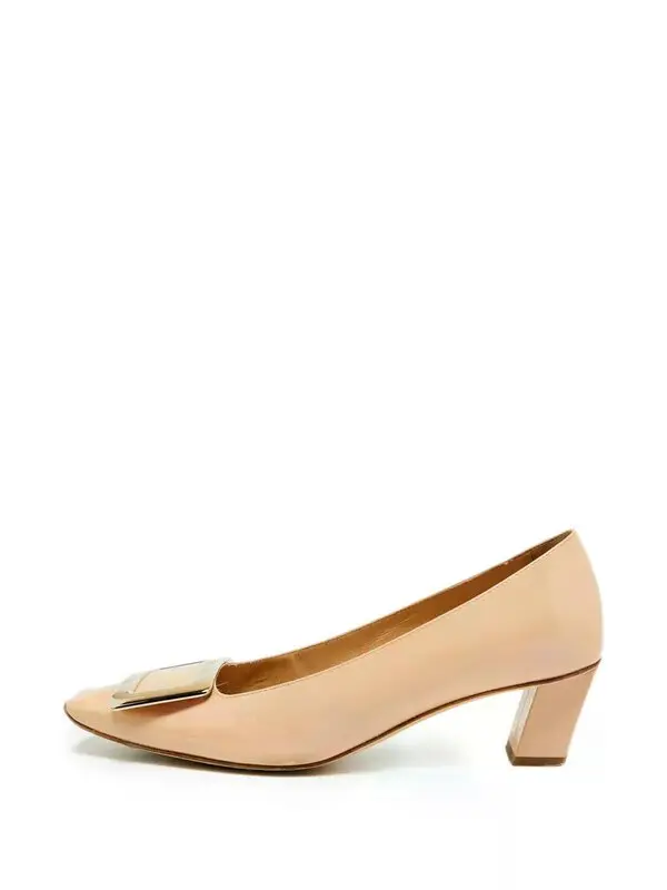 ROGER VIVIER Belle Vivier Leather Pumps - Neutrals