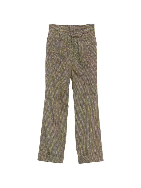 KIKO KOSTADINOV Charcoal Striped Flared Trousers