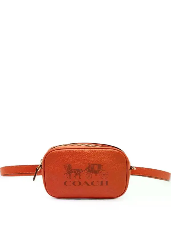 COACH Jes Leather Belt Bag - Orange