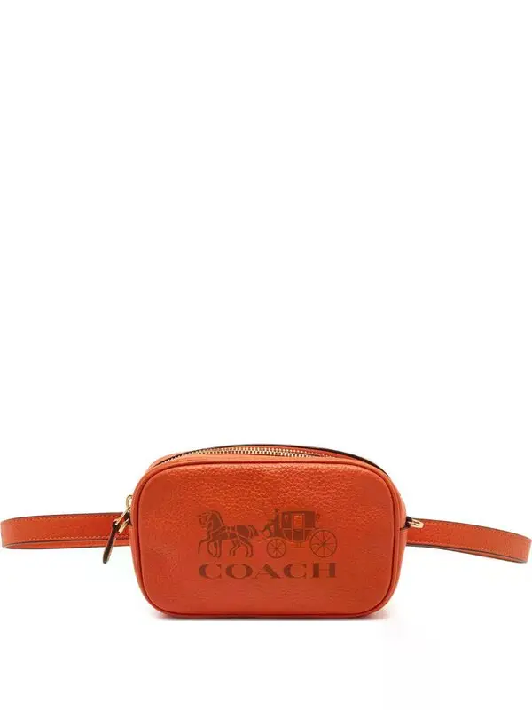 COACH Jes Leather Belt Bag - Orange