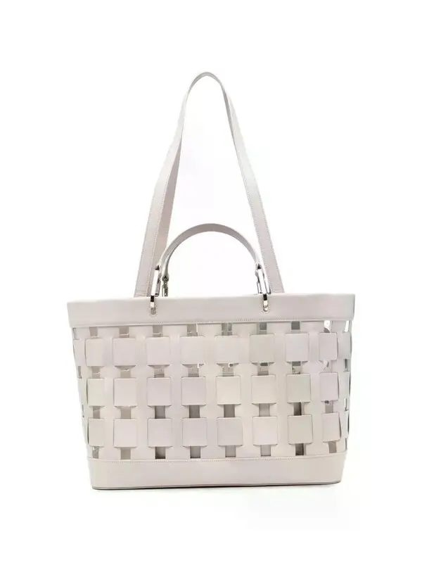 Emporio Armani Woven Tote Bag - Neutrals