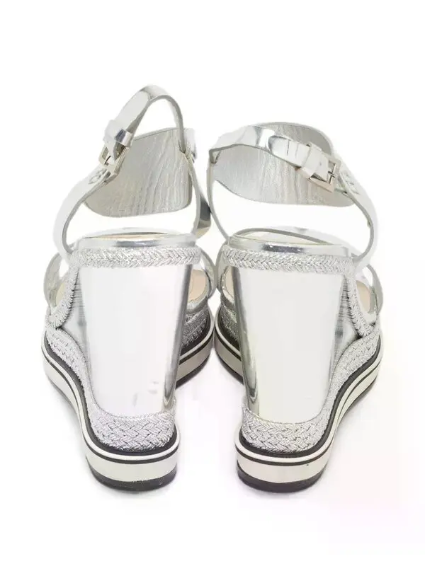 NICHOLAS KIRKWOOD Leda Leather Wedge Sandals