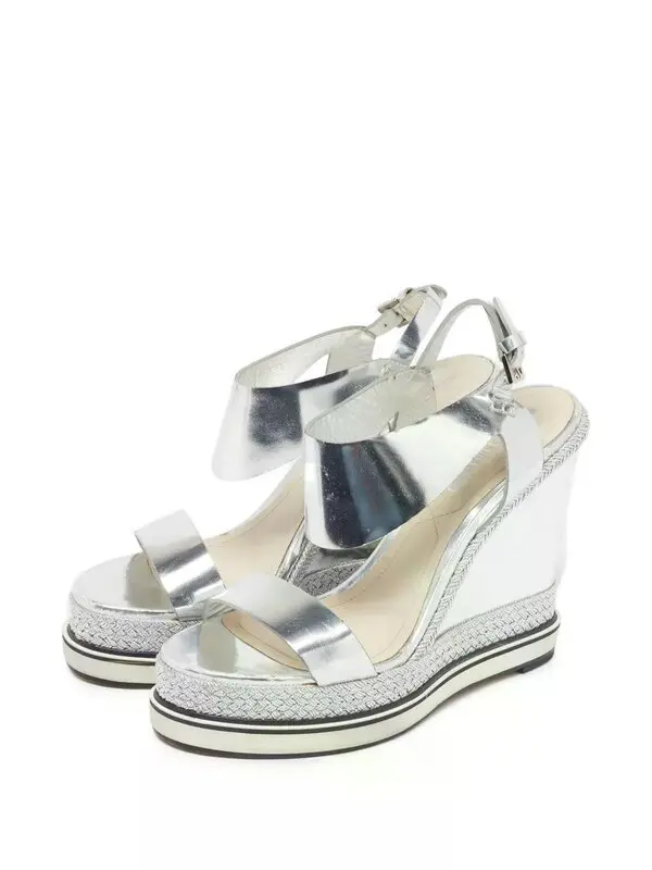 NICHOLAS KIRKWOOD Leda Leather Wedge Sandals