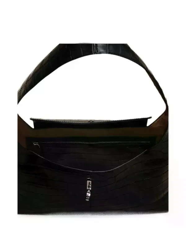 ETAIRE Croc-effect Shoulder Bag
