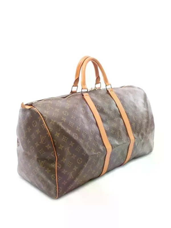 LOUIS VUITTON Monogram Keepall 55 Boston Bag