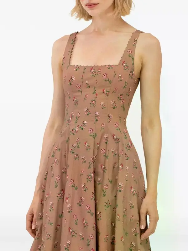 Agua Bendita Frontera Quebrada Midi Dress