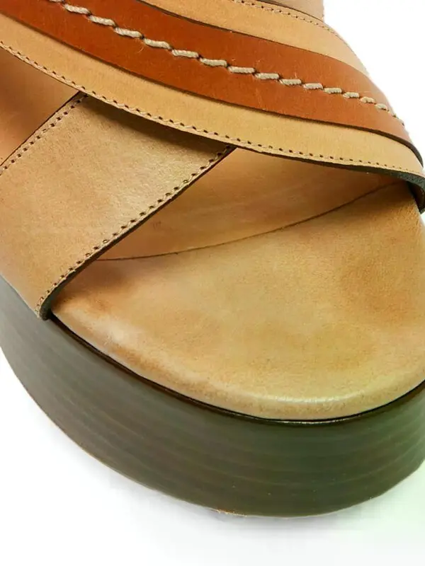 Chloé Cross-strap Wedge Sandals
