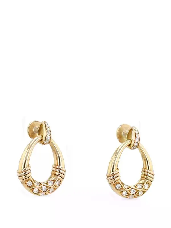 Cartier 1990s Diamond Drop Earrings