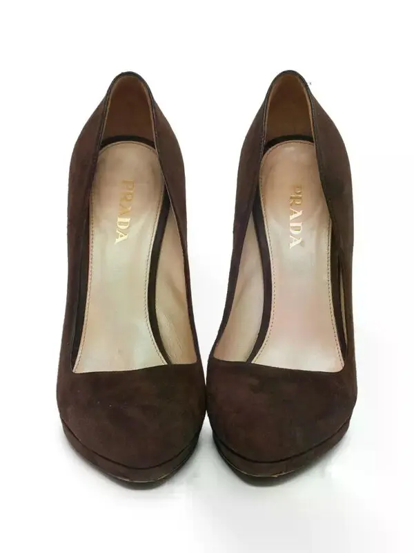 Prada Suede Platform Pumps