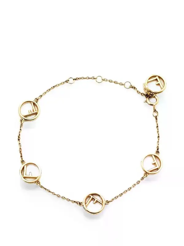 Fendi Crystal Embellished Bracelet