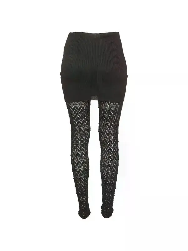 Missoni Stretch Knit Sheer Trousers - Black