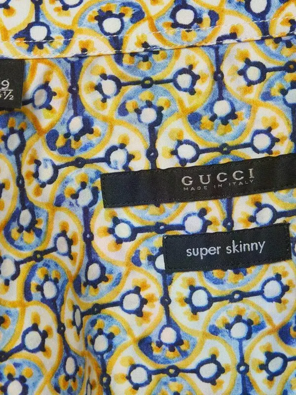 Gucci Printed Long-sleeve Shirt