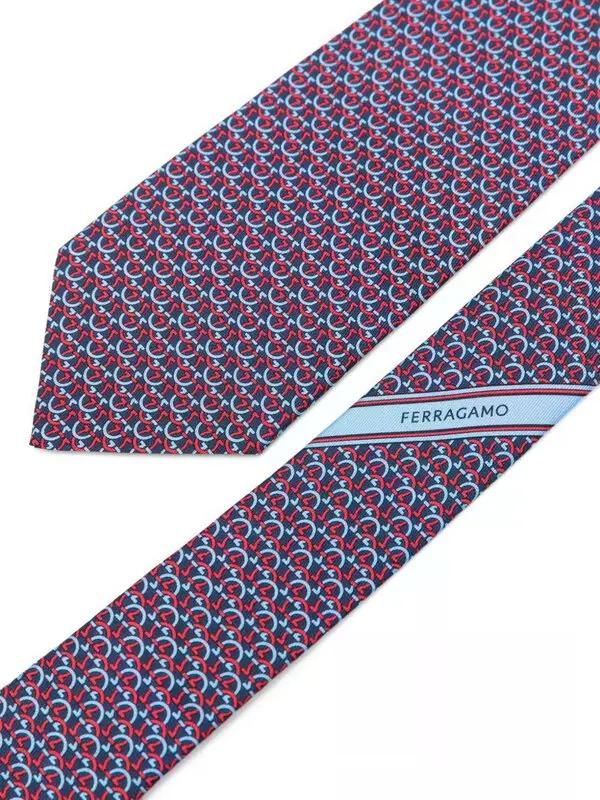 FERRAGAMO Gancini Pattern Tie