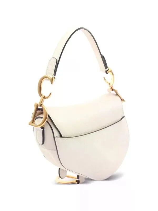Dior Mini Saddle Handbag - Neutrals