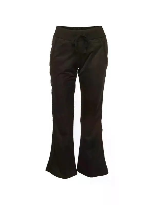 Just Cavalli Drawstring Flared Trousers - Black