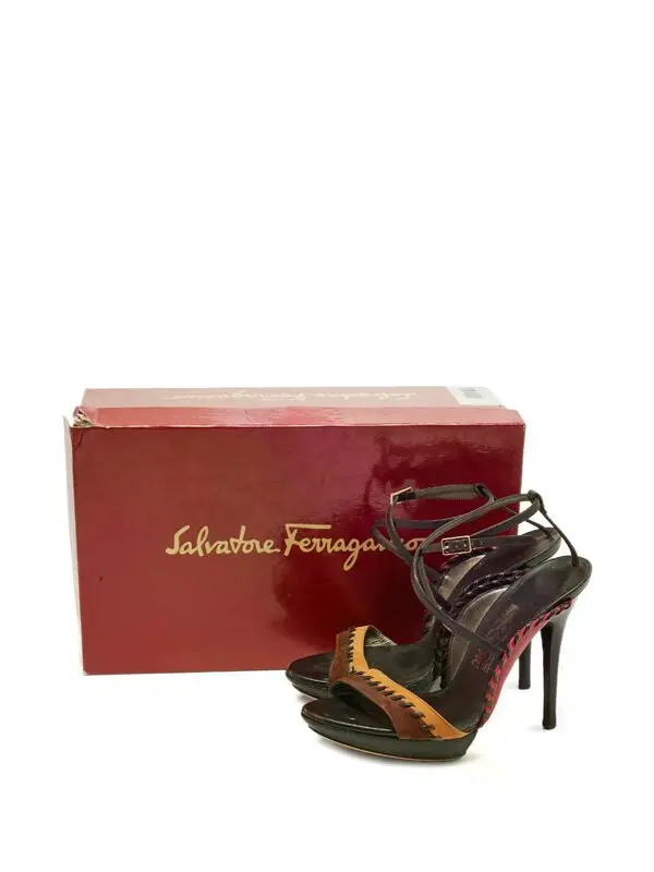FERRAGAMO Leather Platform Sandals