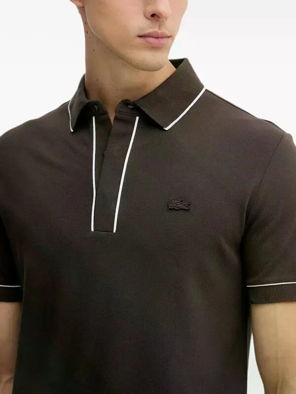 Lacoste Piped-trim Short-sleeve Polo Shirt