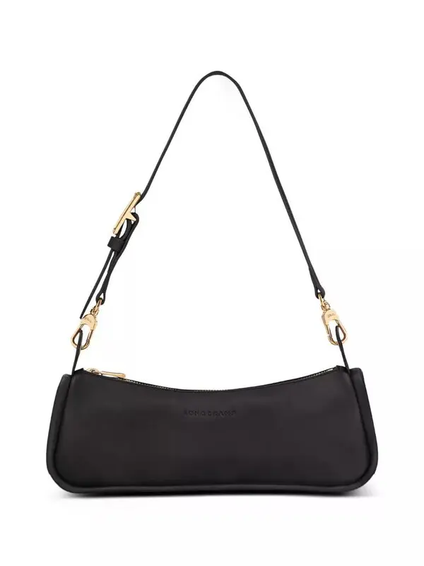 Longchamp Looong Small Leather Shoulder Bag - Black