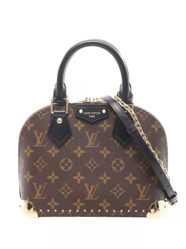 LOUIS VUITTON Monogram Trunk Alma Bb Satchel - Brown