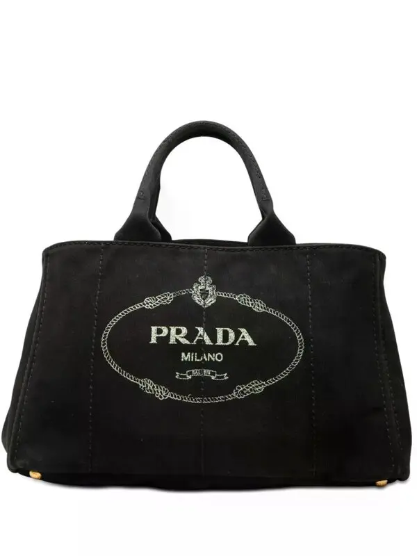 Prada Canapa Logo Satchel