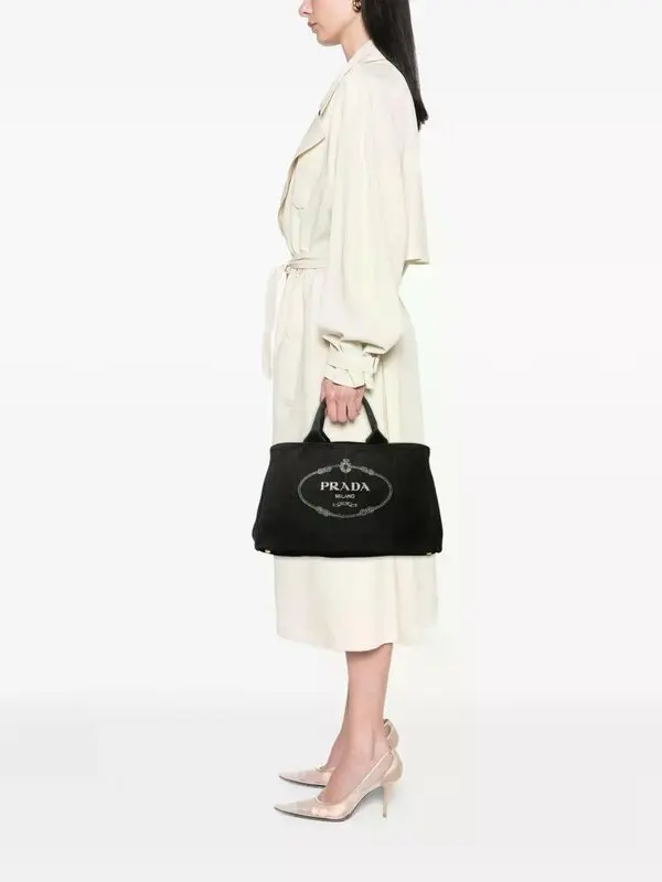 Prada Canapa Logo Satchel