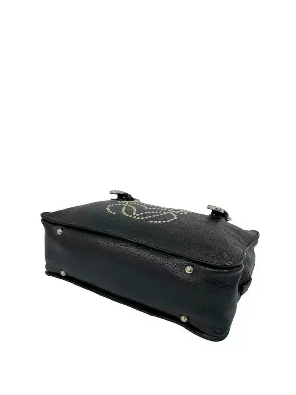 Loewe Leather Studded Anagram Handbag