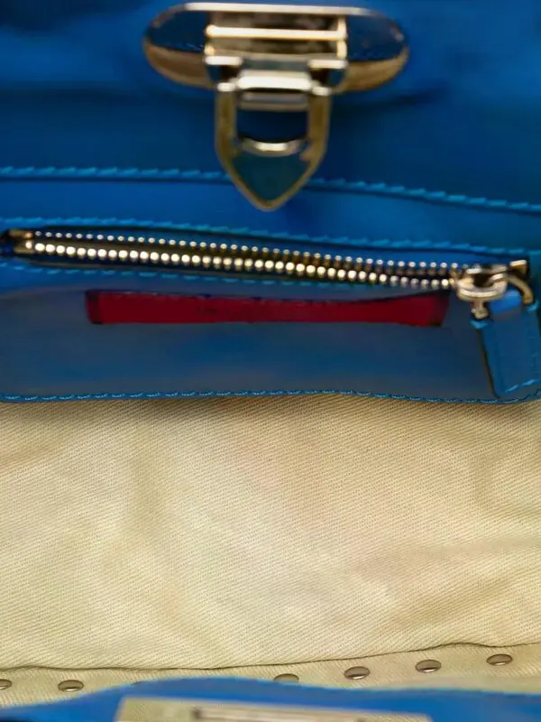 Valentino Garavani Mini Leather Rockstud Trapeze Satchel