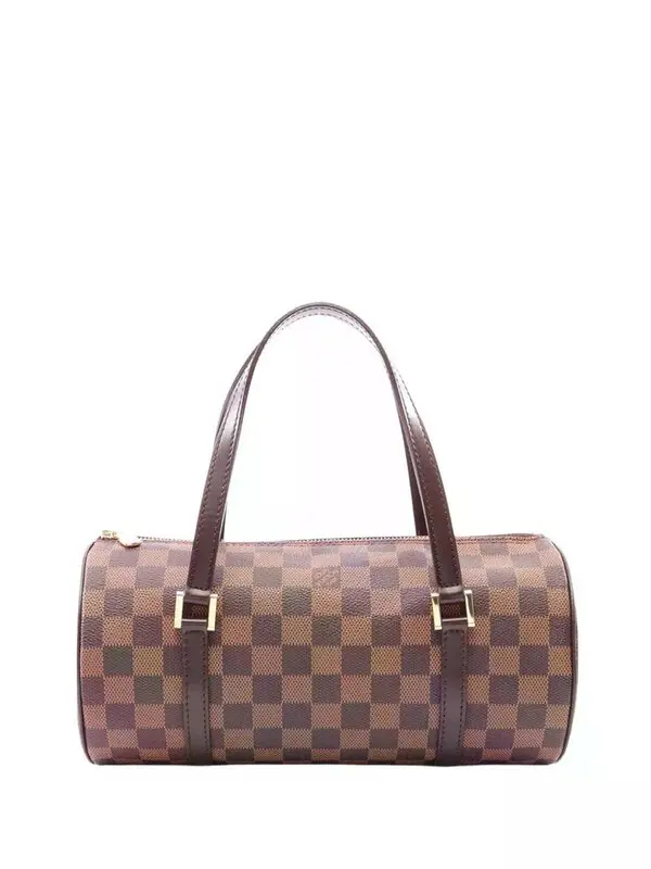 LOUIS VUITTON Damier Ebene Papillon 26 Handbag - Brown