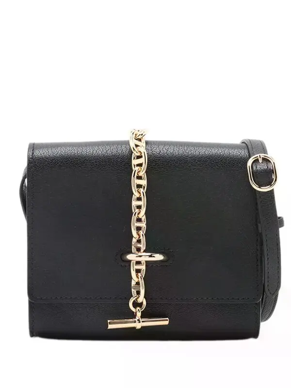 Hermès Chaine D'ancre Compact Wallet Crossbody Bag - Black