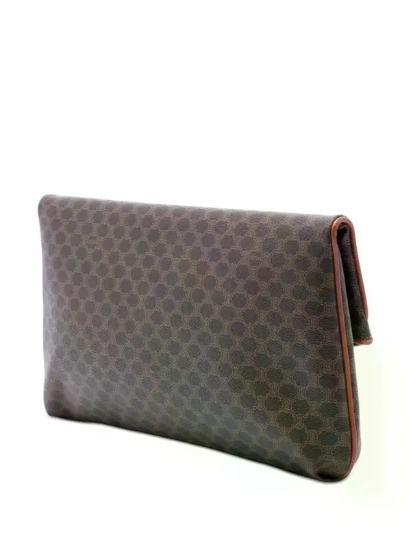 Celine Macadam Coated Canvas Clutch Bag