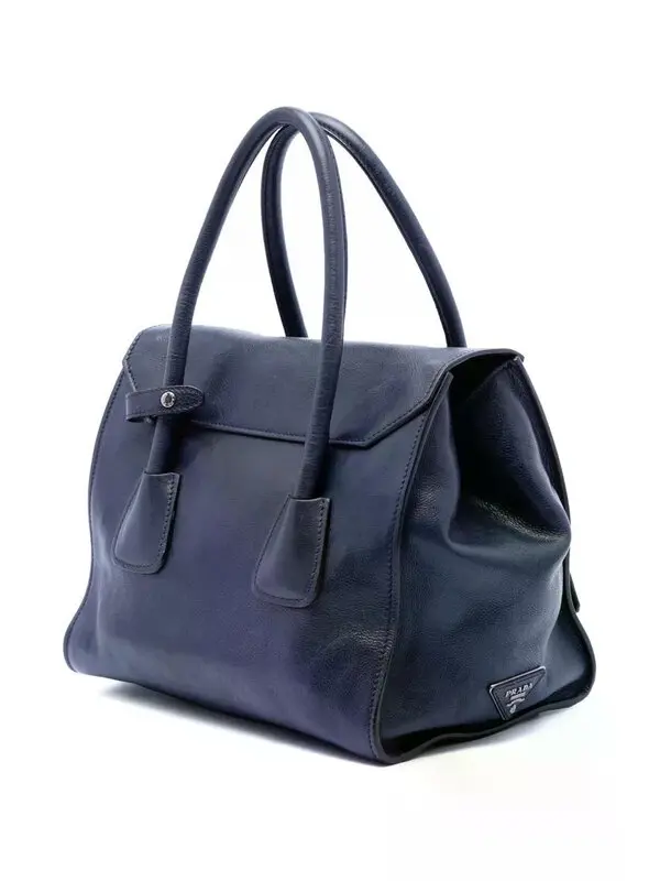 Prada Glace Calf Sound Lock Satchel