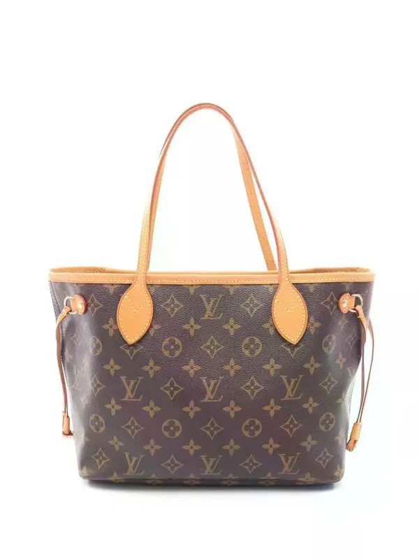 LOUIS VUITTON Monogram Neverfull Pm Tote Bag - Brown